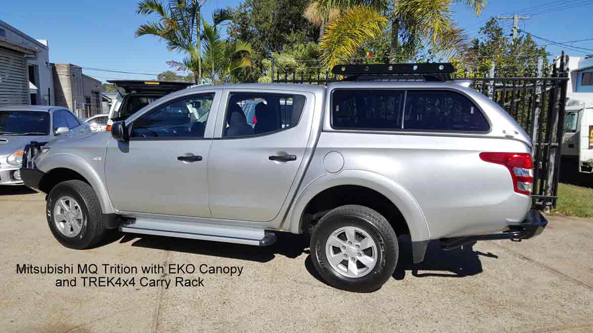 Mitsubishi-with-Carry-Rack – Canopies for your ute or 4×4 Vehicle